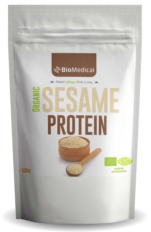 Organic Sesame Protein - Bio sezamový protein 500g Natural - AKCE
